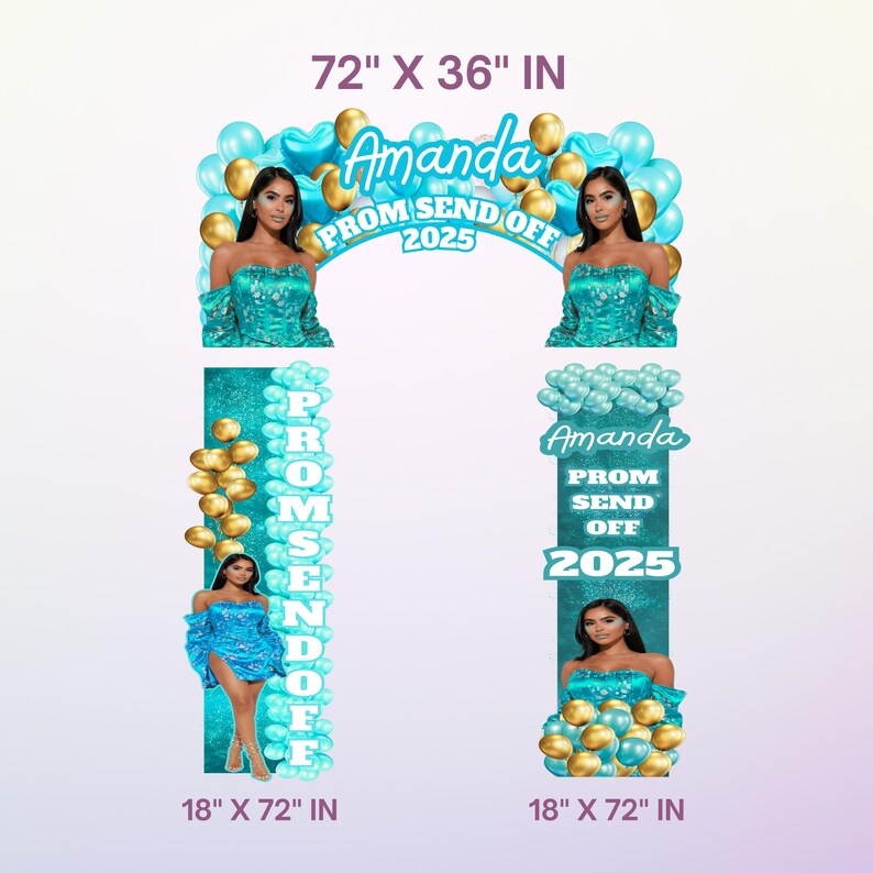 Prom Entrance Arch Template, Prom Send off Arch, Prom Party Decor, Prom ...