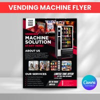 Editable Vending Machine Flyer, Vending Business, Vending Machines ...