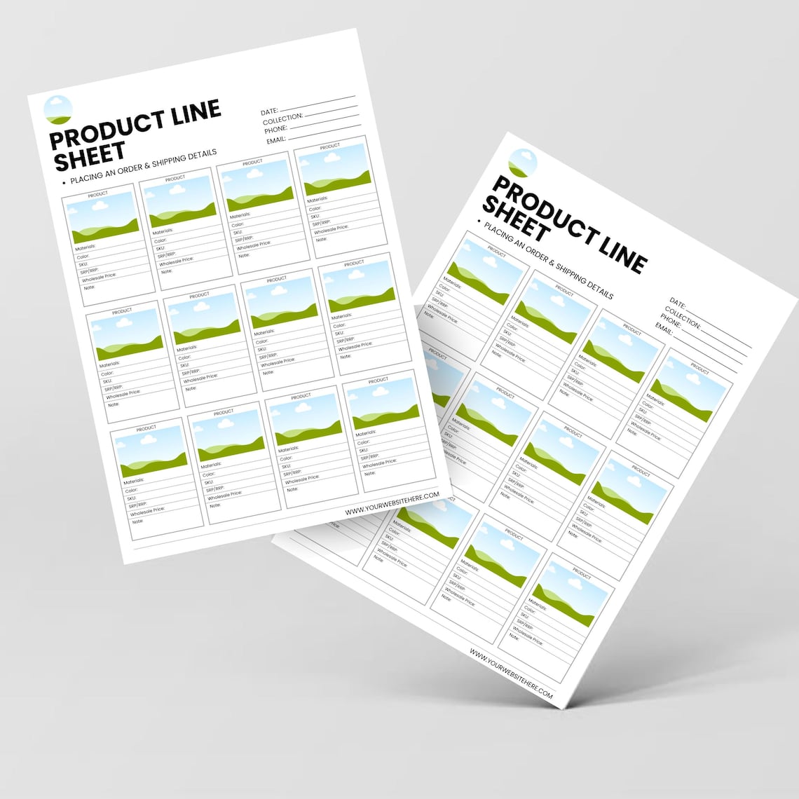 Editable Product Line Sheet Canva Template, Wholesale Line Sheet, Price ...