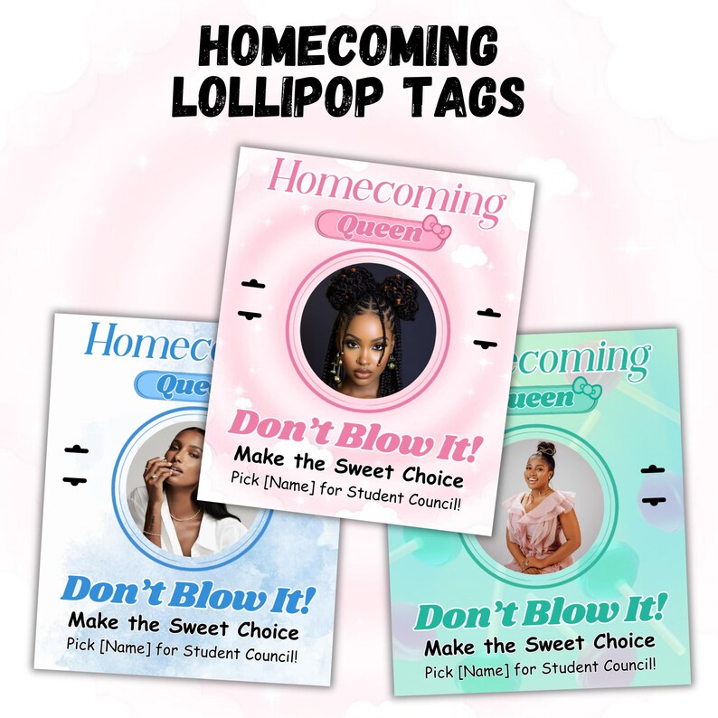 Don't Blow It, Homecoming Lollipop Tags, Homecoming Candy Card Tags ...