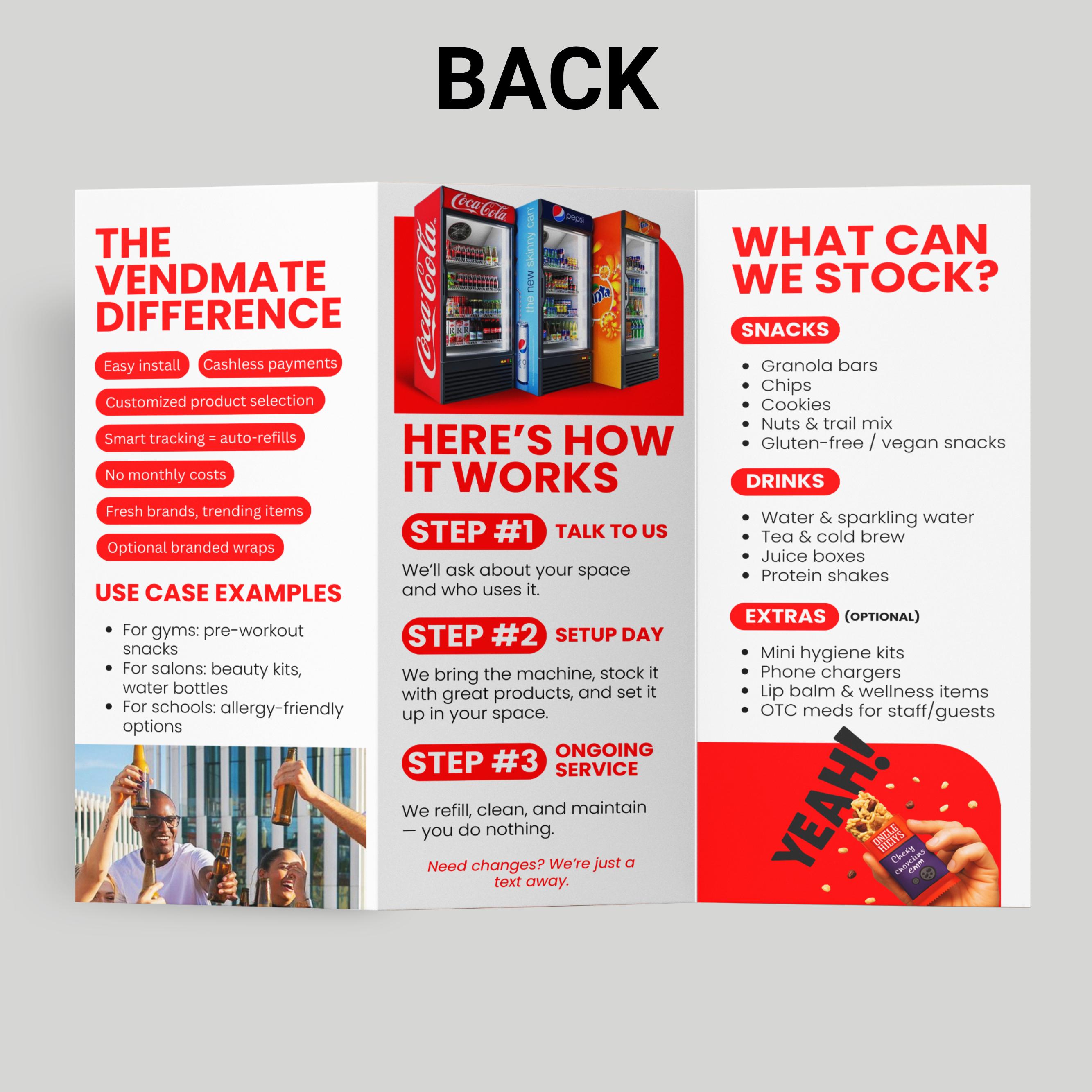 Vending Machine Business Brochure Template, Vending Machine Trifold ...