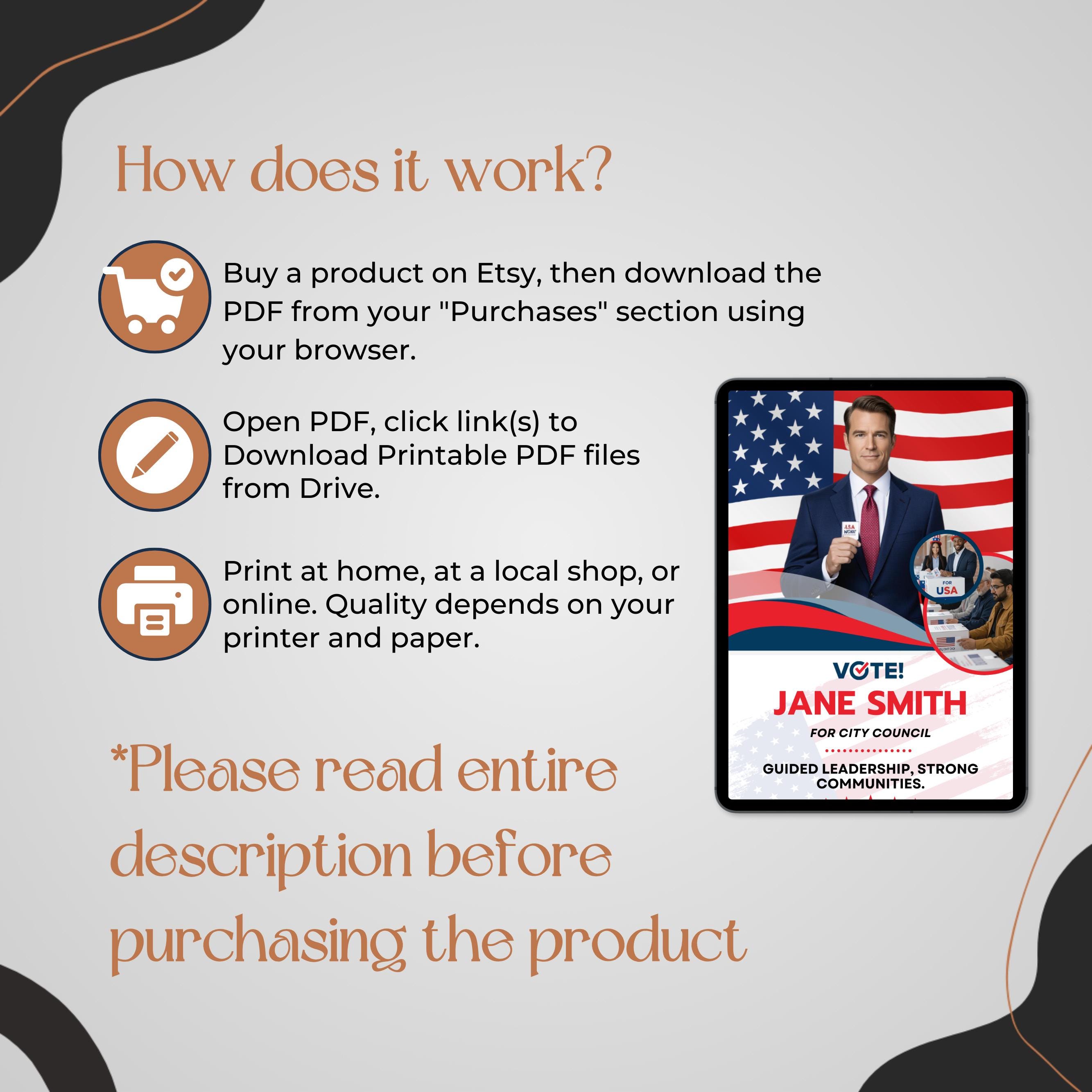 Political Campaign Rack Card Template, Election Candidate Flyer ...