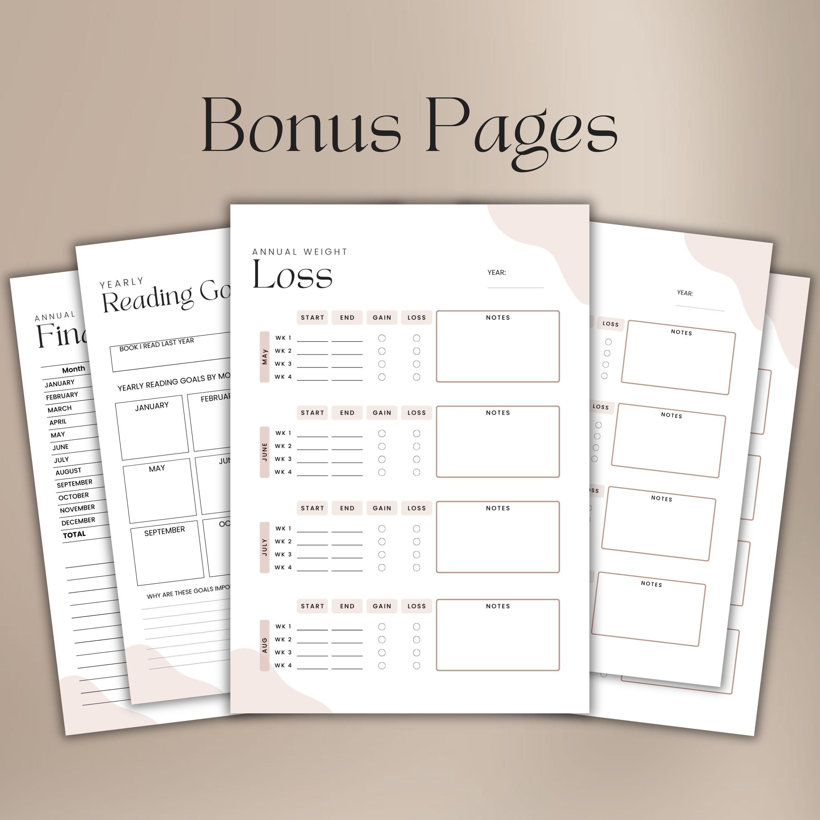 Printable 2025 Digital Planner, Daily, Weekly, Monthly Planner Template ...