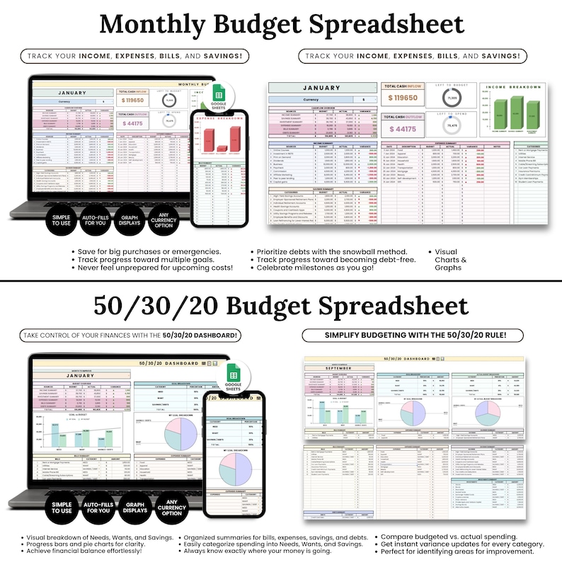 Google Sheets Business Bundle Templates, Task Tracker,monthly Budget ...