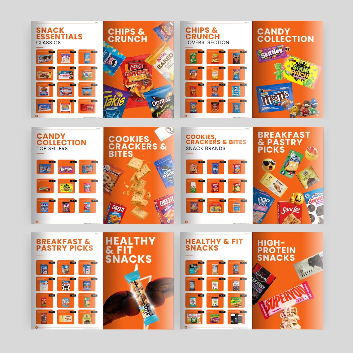 Editable Vending Machine Products Catalog, Vending Drinks Catalog ...