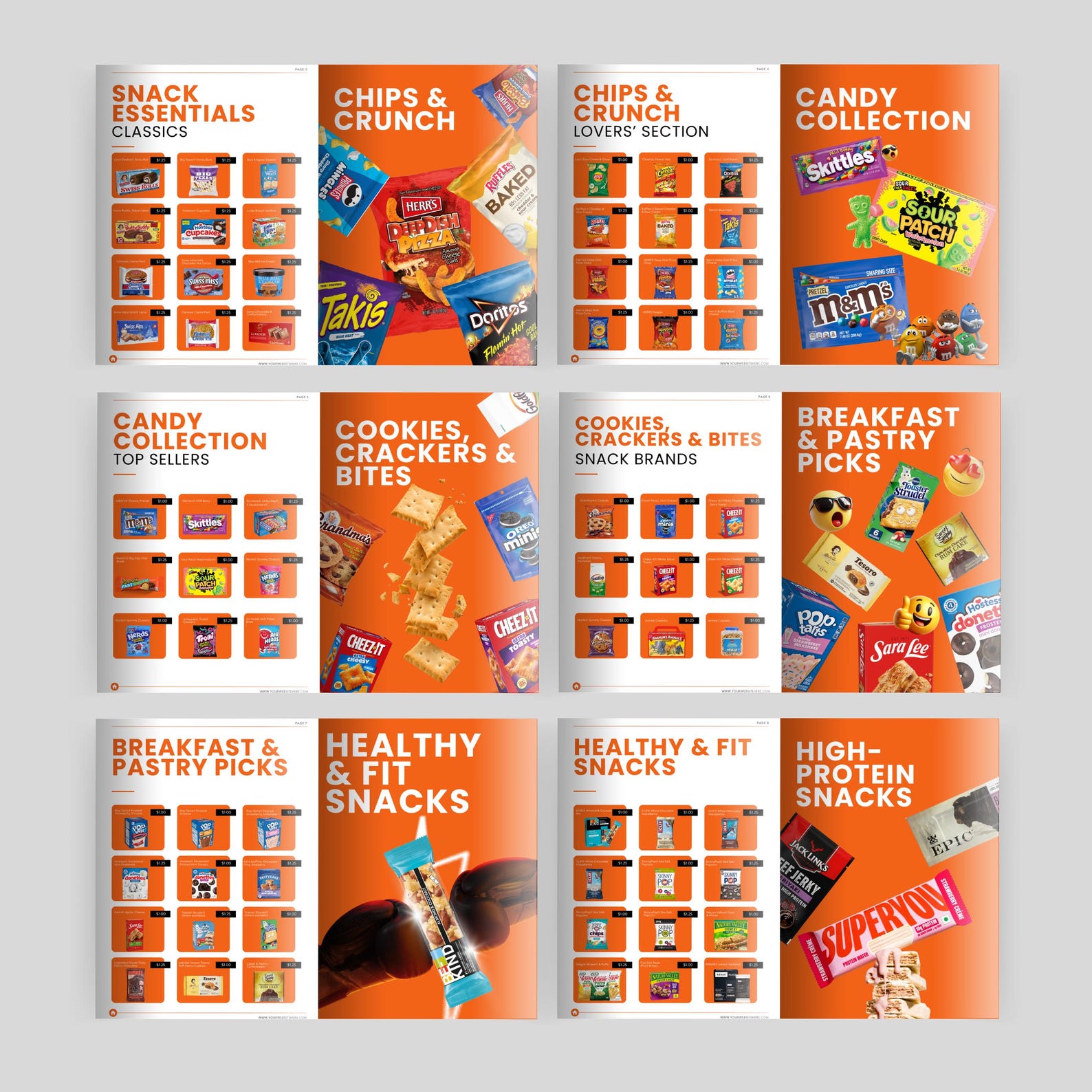 Editable Vending Machine Products Catalog, Vending Drinks Catalog ...