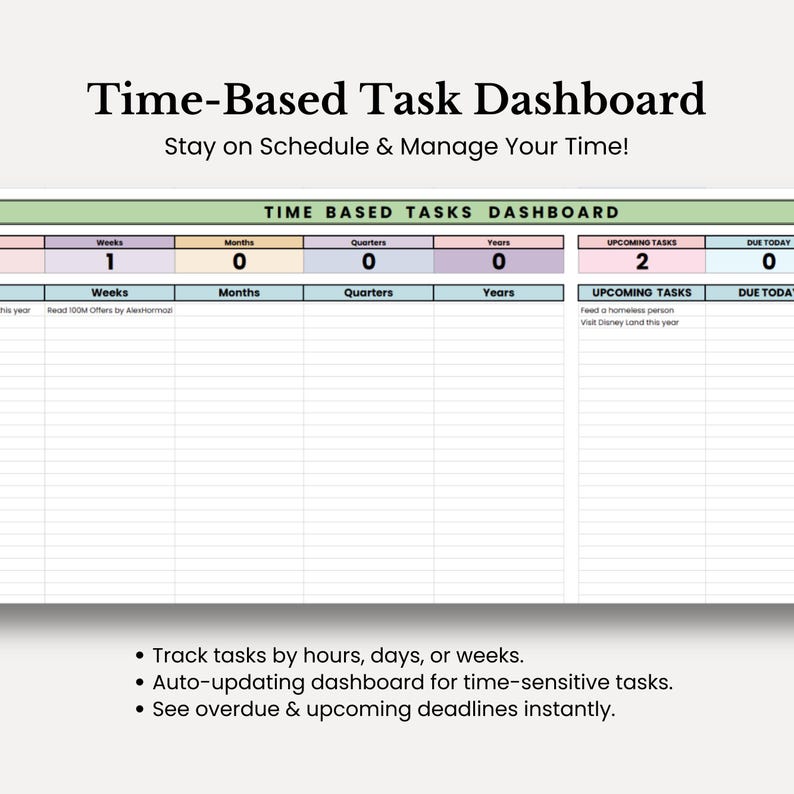 Task Tracker Spreadsheet Template, Task to Do List Activity Spreadsheet ...