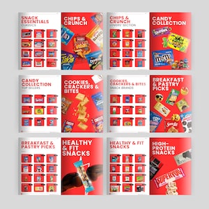 Editable Vending Machine Products Catalog, Vending Drinks Catalog ...