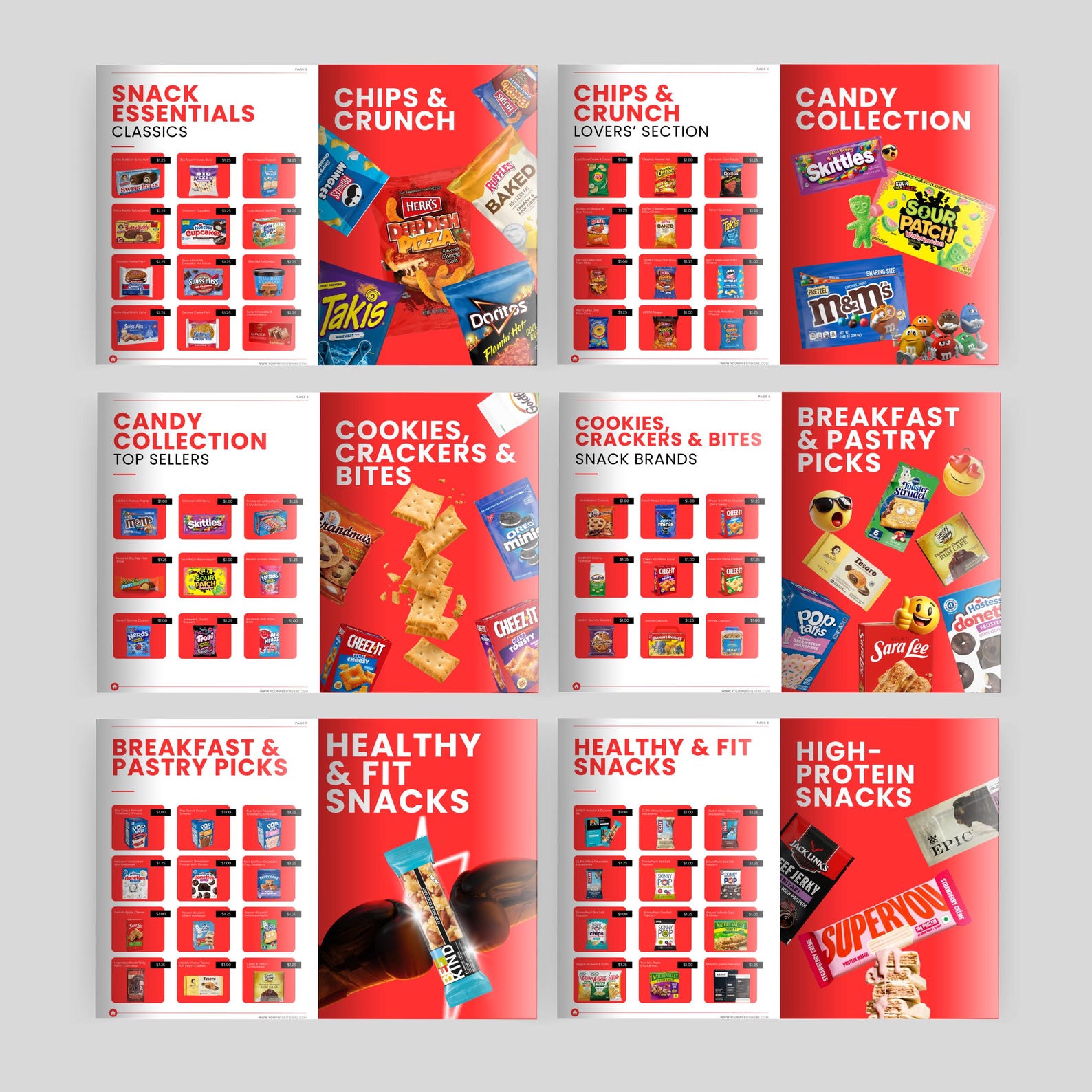 Editable Vending Machine Products Catalog, Vending Drinks Catalog ...