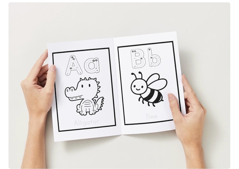 Animal Alphabet Coloring Pages - Etsy