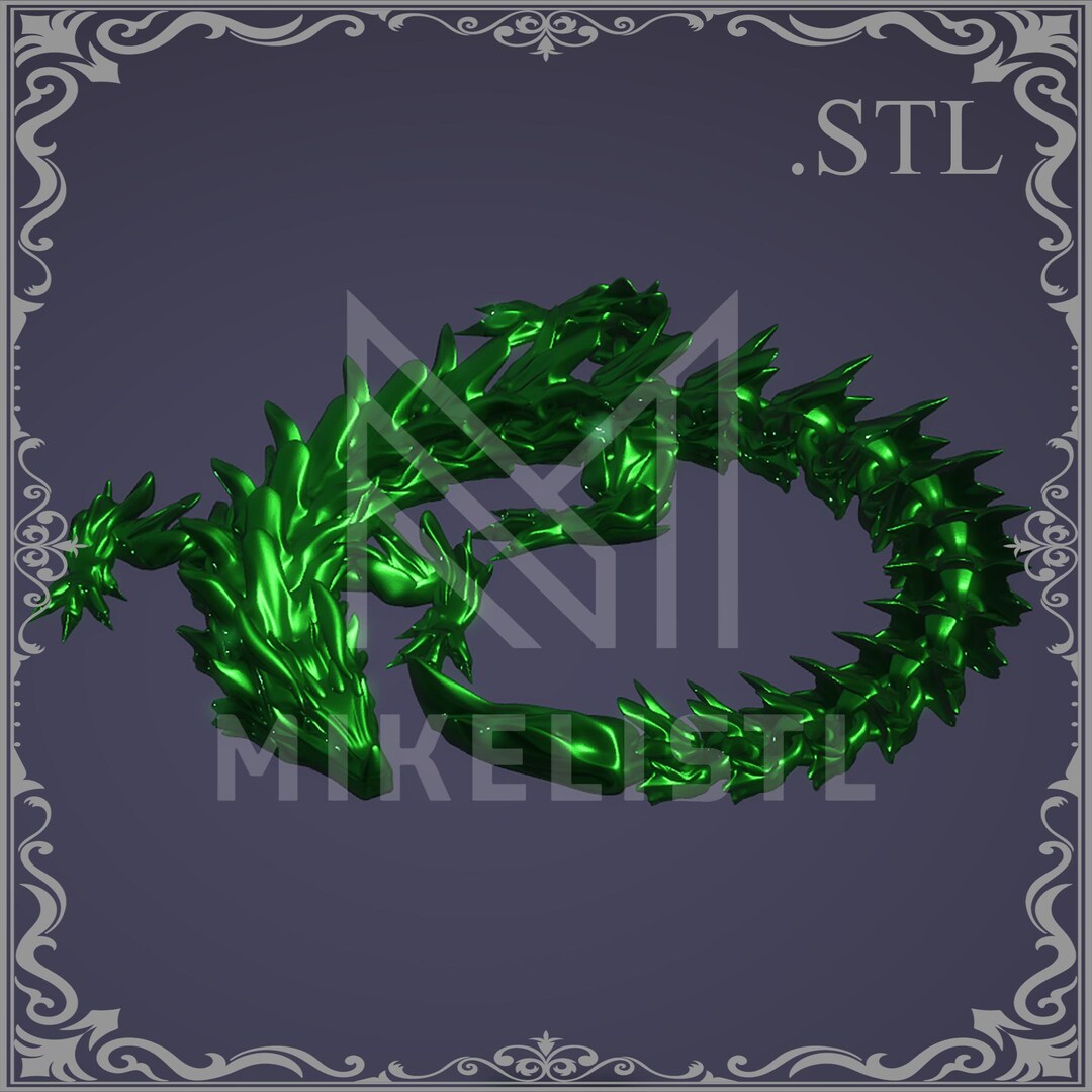 Articulated Swamp Dragon. STL File for 3D Printing, STL Print Files ...