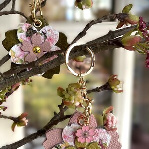 Cherry Blossom Keychain or Purse Charm--large - Etsy