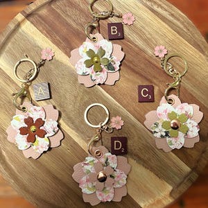 Cherry Blossom Keychain or Purse Charm--large - Etsy