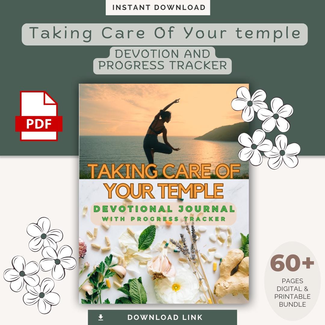 Taking Care of Your Temple Digital Download | Holistic Guide Journal ...
