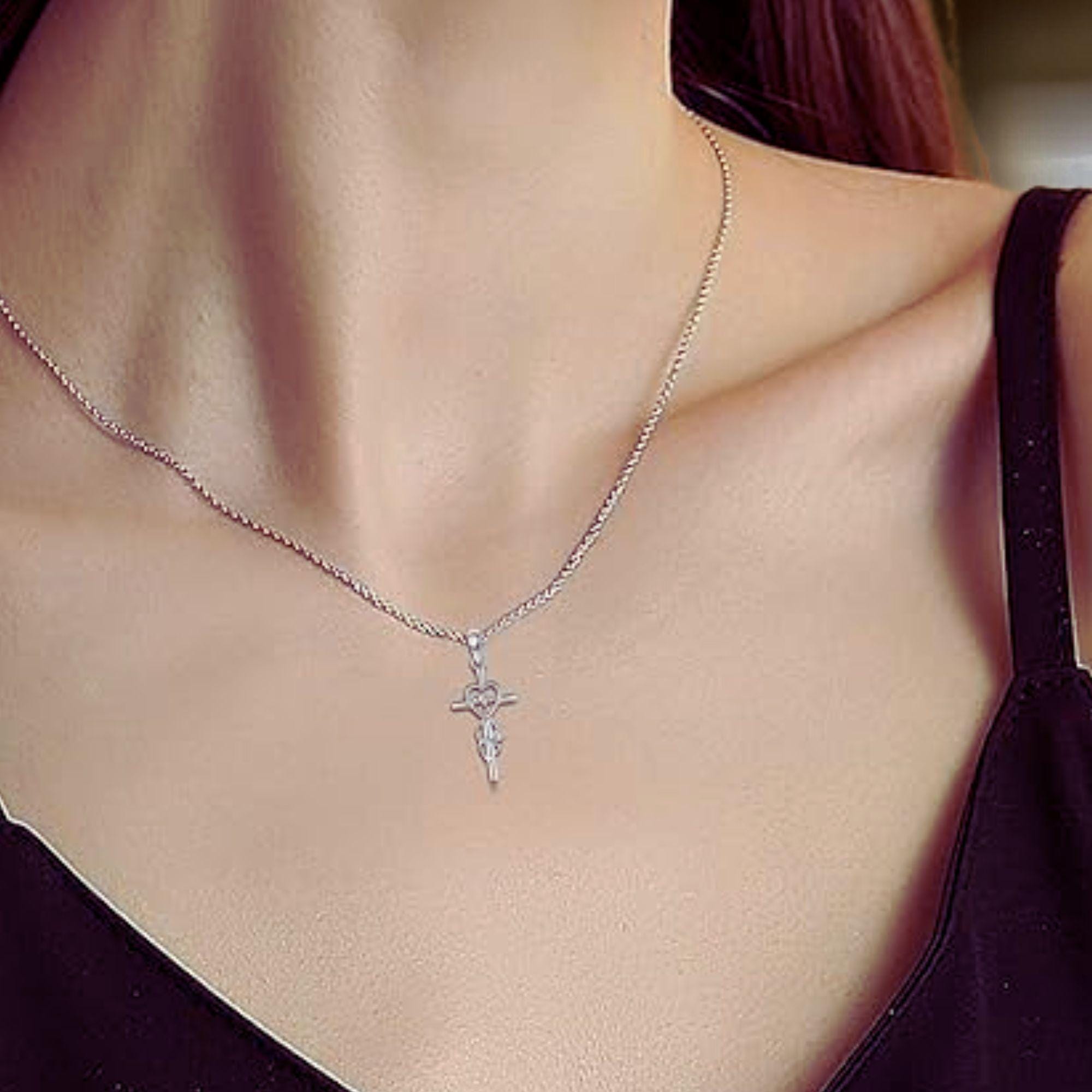 Christian Cross Stethoscope Necklace 925 Sterling Silver Stethoscope ...