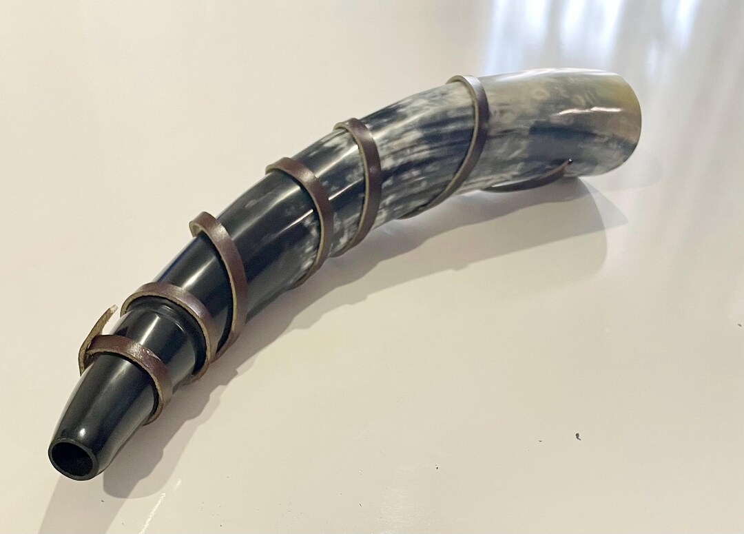 Blowing Horn, Complete With Leather Strap Viking Horn, Bugle , Simple ...