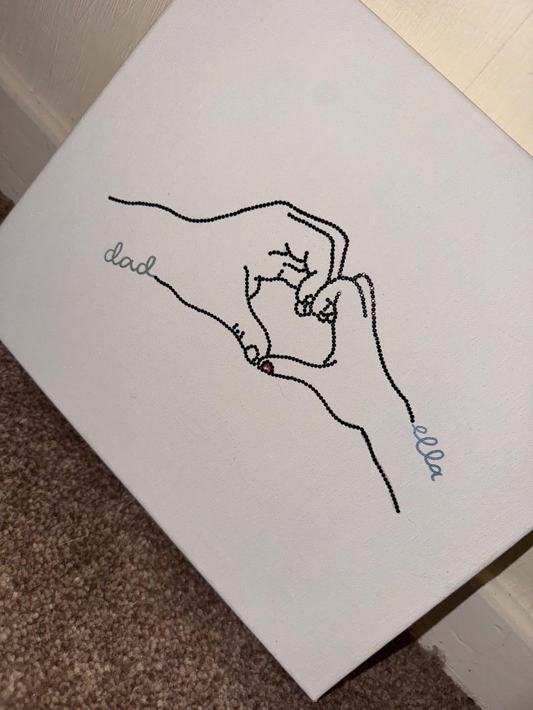 Heart Hand Canvas - Etsy