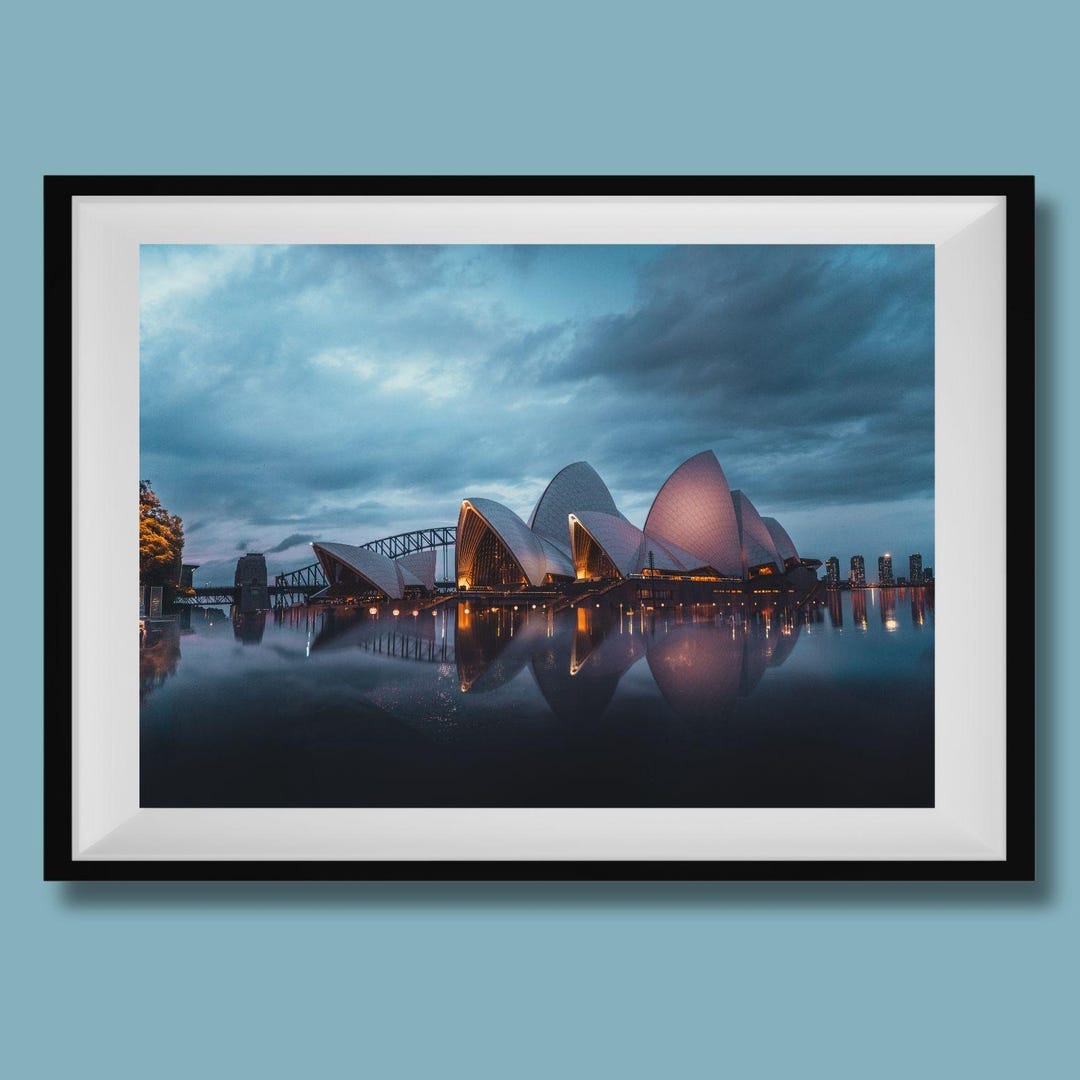 Sydney Opera House Landscape Print, Sydney Landmarks Photo, Sydney ...