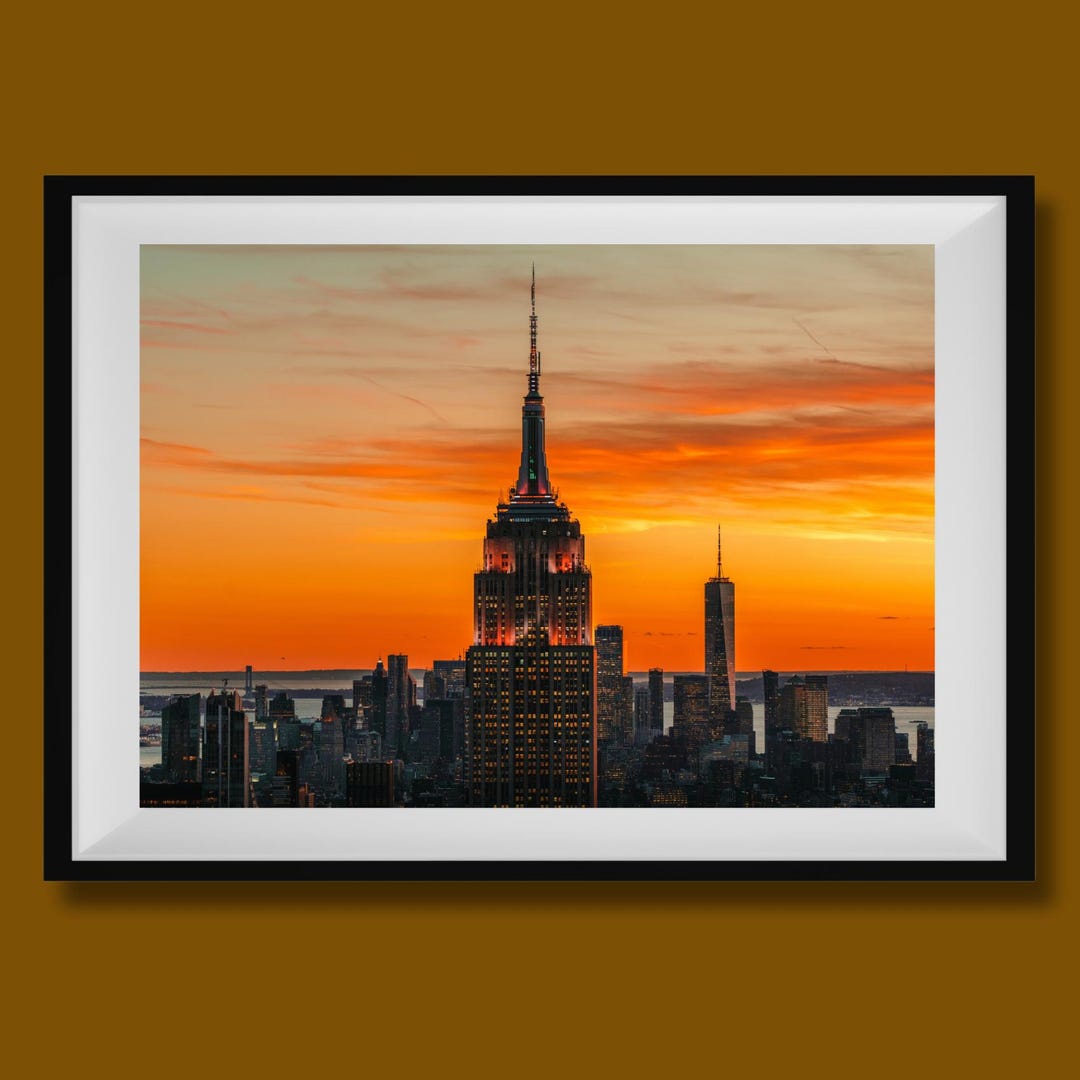 Real Photo, New York City Print, Empire State Photo, New York City Wall ...