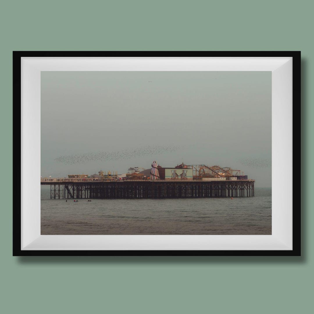 Brighton Pier Print, Brighton Beach Photo, Coastal Beach Decor ...