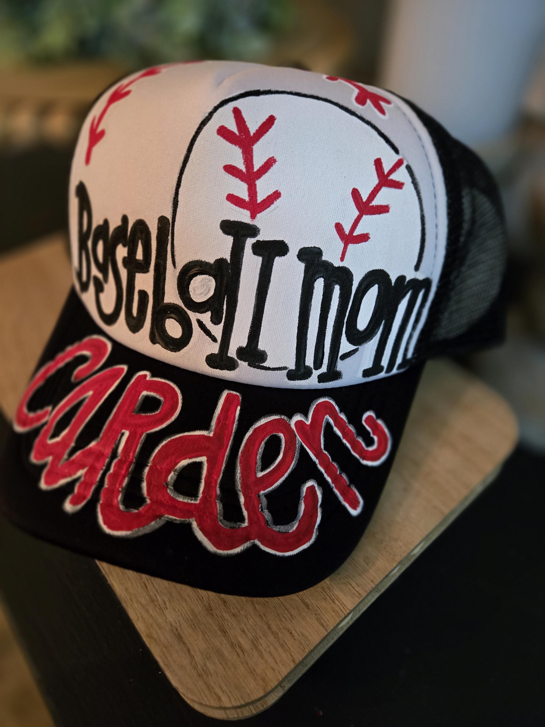 Handpainted Trucker Hats - Baseball / Softball - Customized Order ...