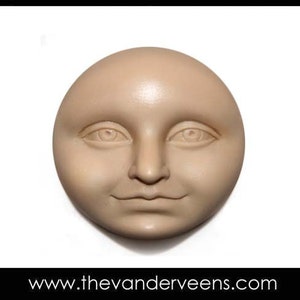 Mold No.97 (full Moon Face-happy) by Veronica - Etsy
