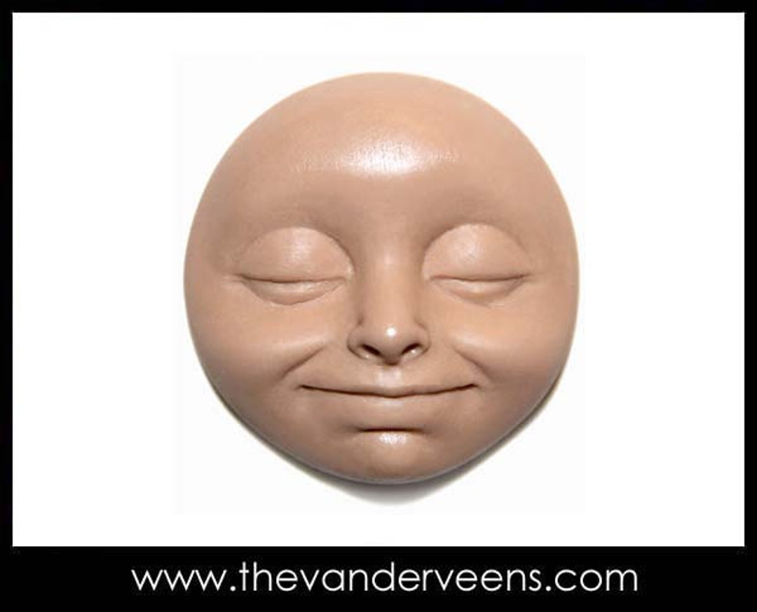 Mold No.90 (full Moon Face With Smilling) by Veronica - Etsy