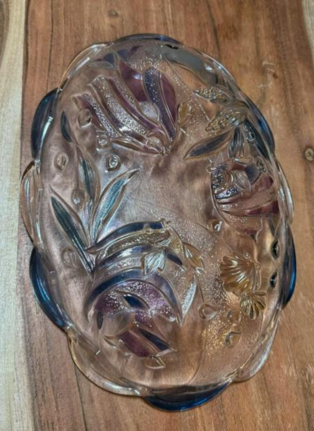 Vintage Glass Fish Plate Decorative Coastal Art for Home Decor Plates ...