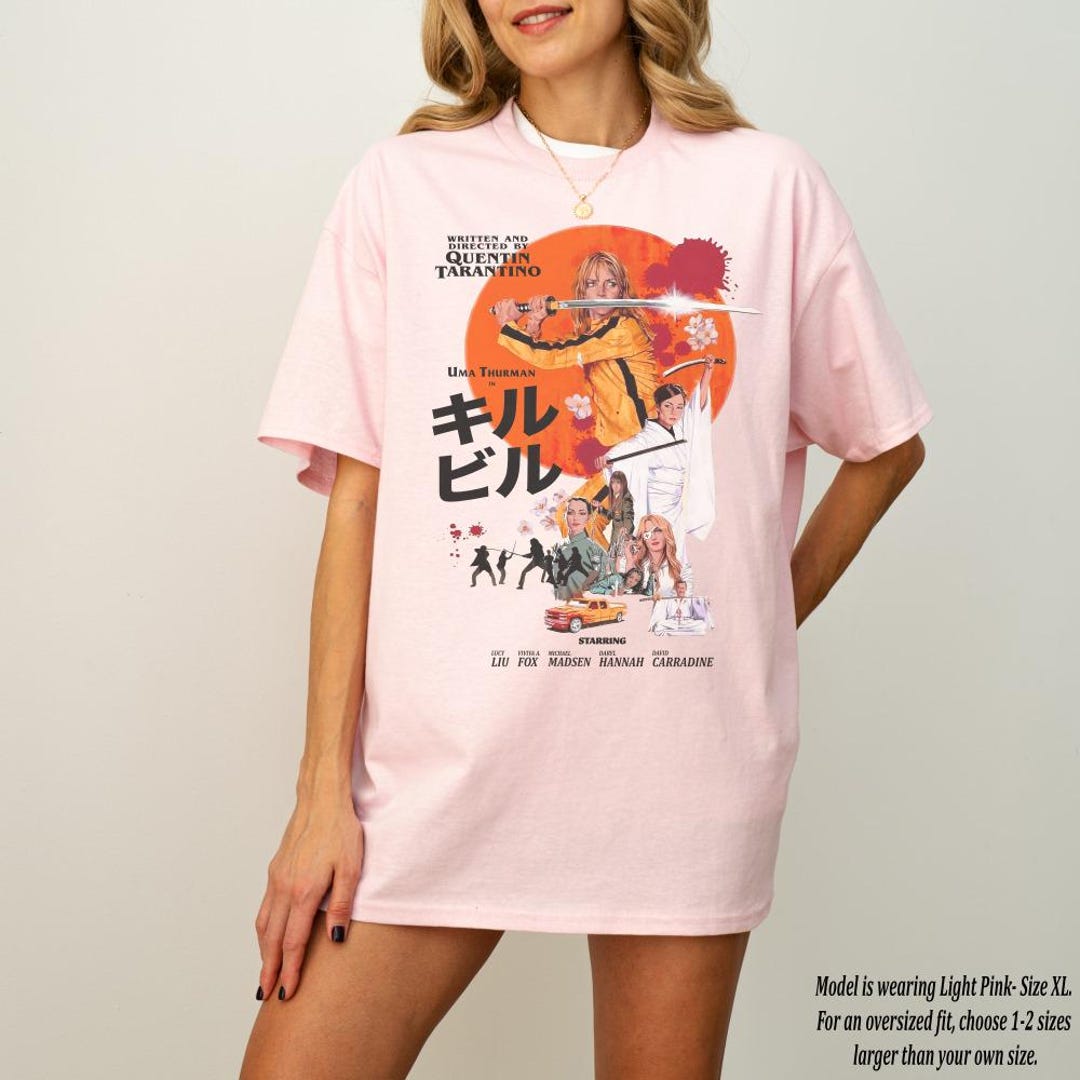 Retro Kill Bill Shirt ,quentin Tarantino Movie Shirt,uma Thurman Shirts ...