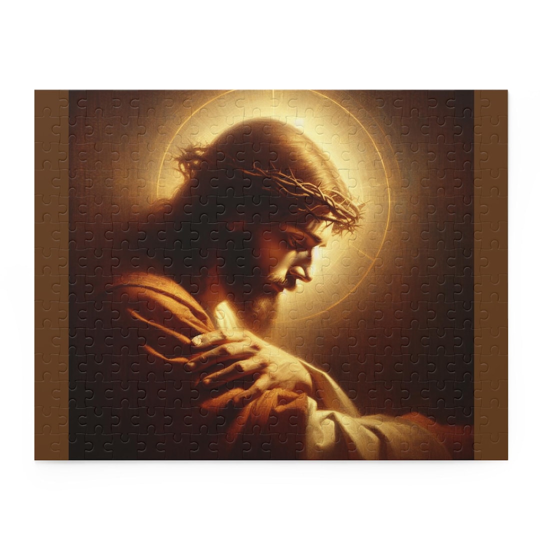 Christian Jigsaw Puzzle, Religious Puzzle Game, Jesus Crown of Thorns ...