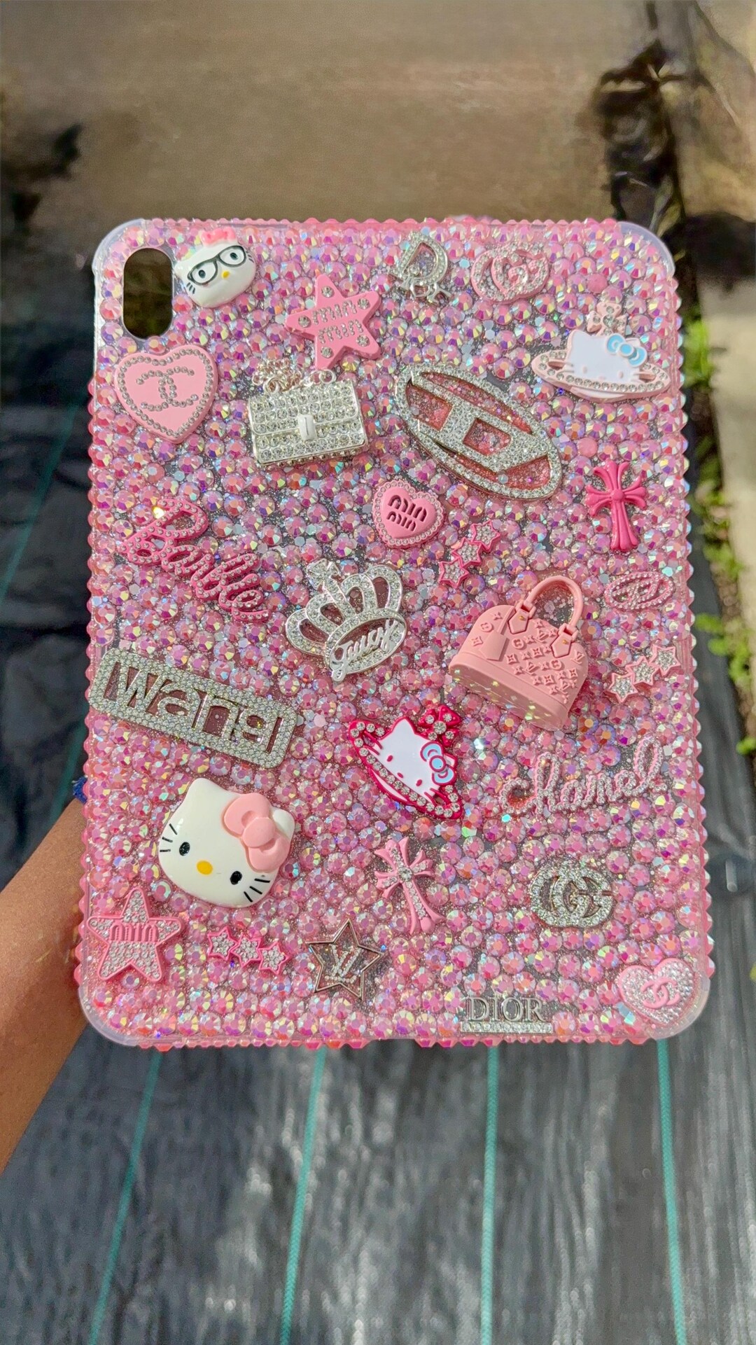 Custom Bling iPad Case, Luxury Pink Rhinestone Girly Charm - Etsy