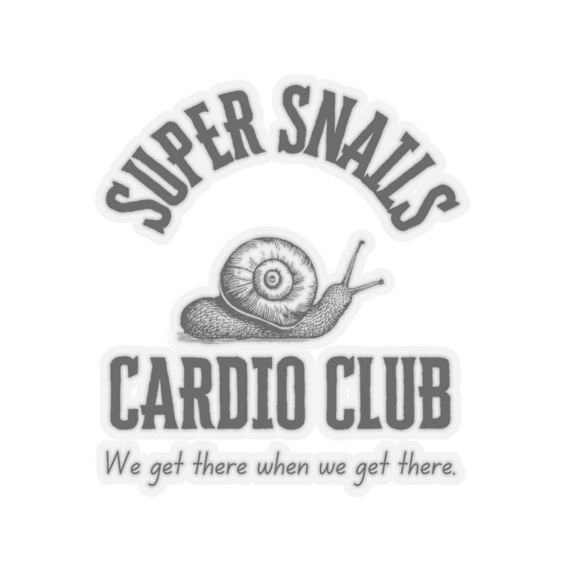 Super Snails Cardio Club Running Sticker Be Better Fit Foods Stickers ...