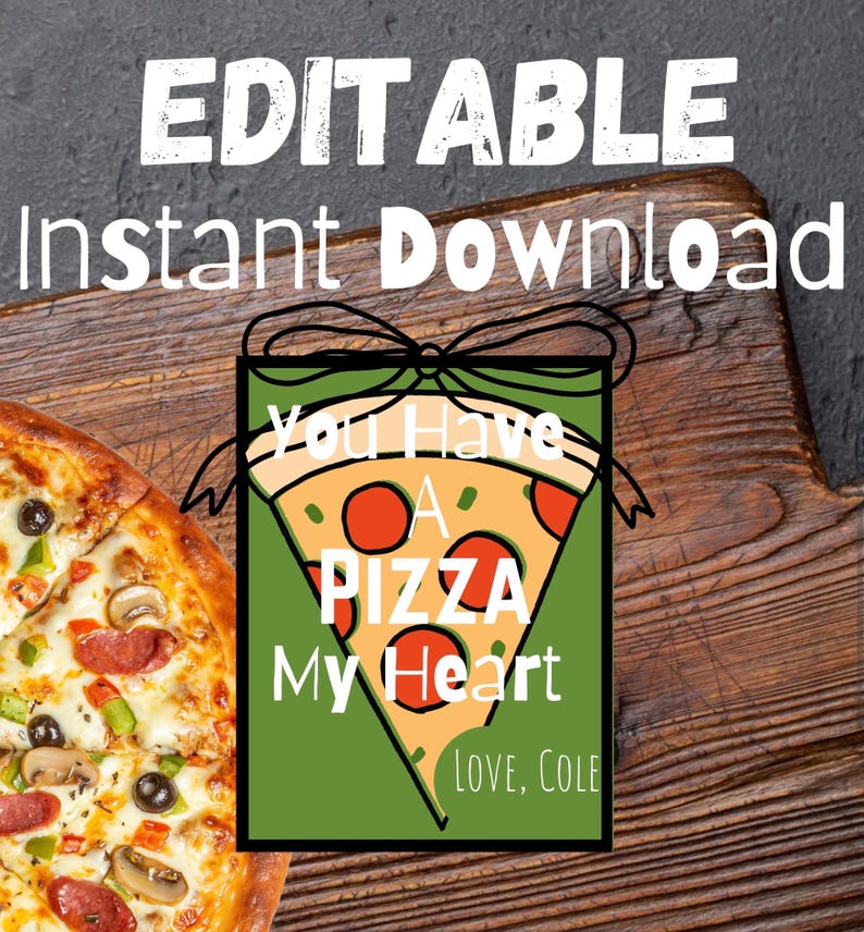 You Have A Pizza My Heart - Gift Tag - Etsy