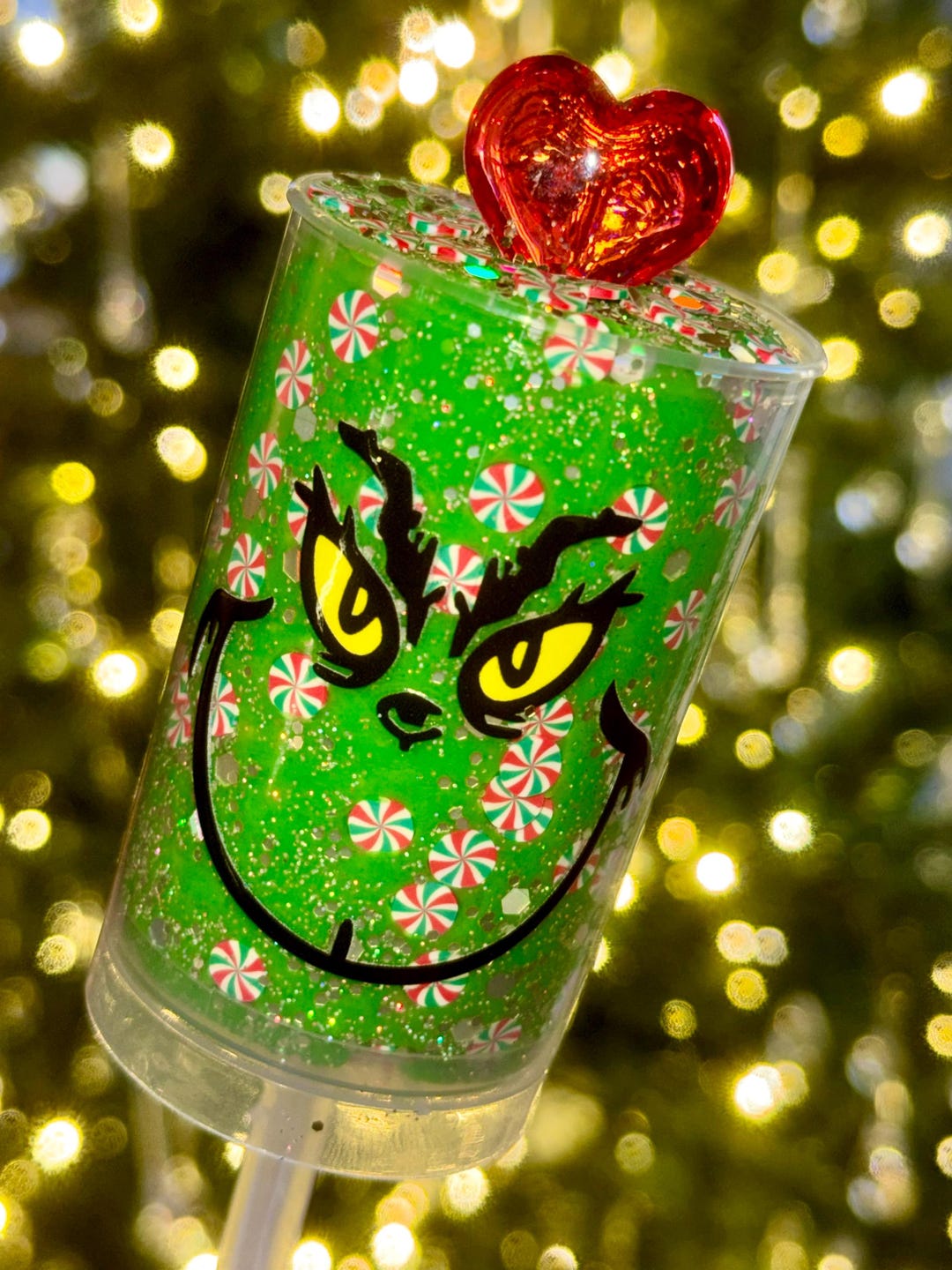 3 Oz Grinch Play-dough Push Pop - Glittery, Scented, & Fun! - Etsy