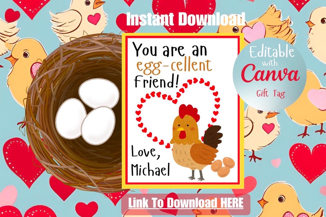 You’re an Egg-cellent Friend - Etsy