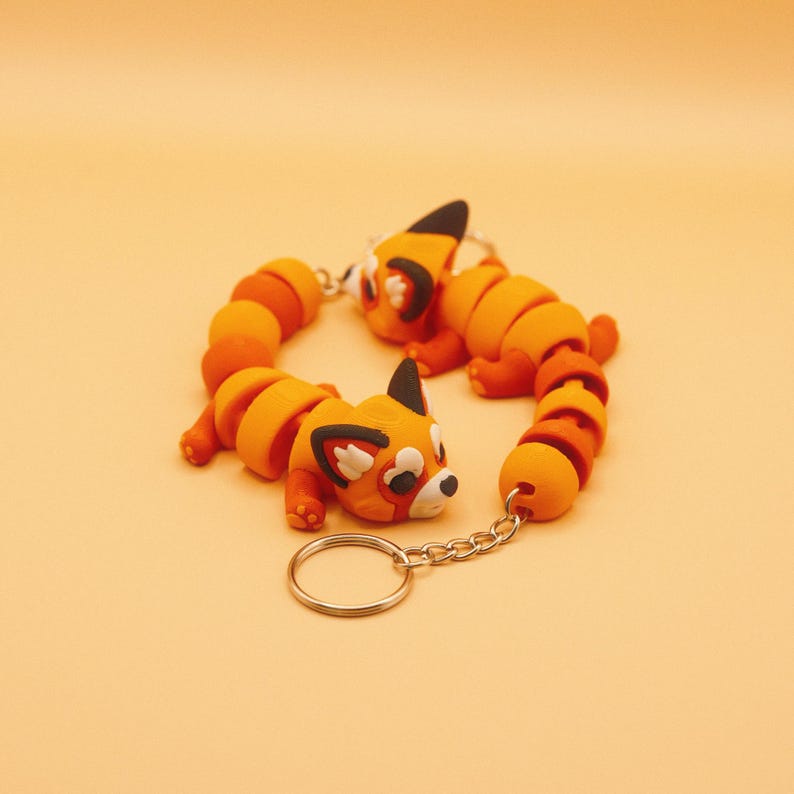 Red Panda Fidget Toy: 3D Printed Keyring or Fridge Magnet - Etsy