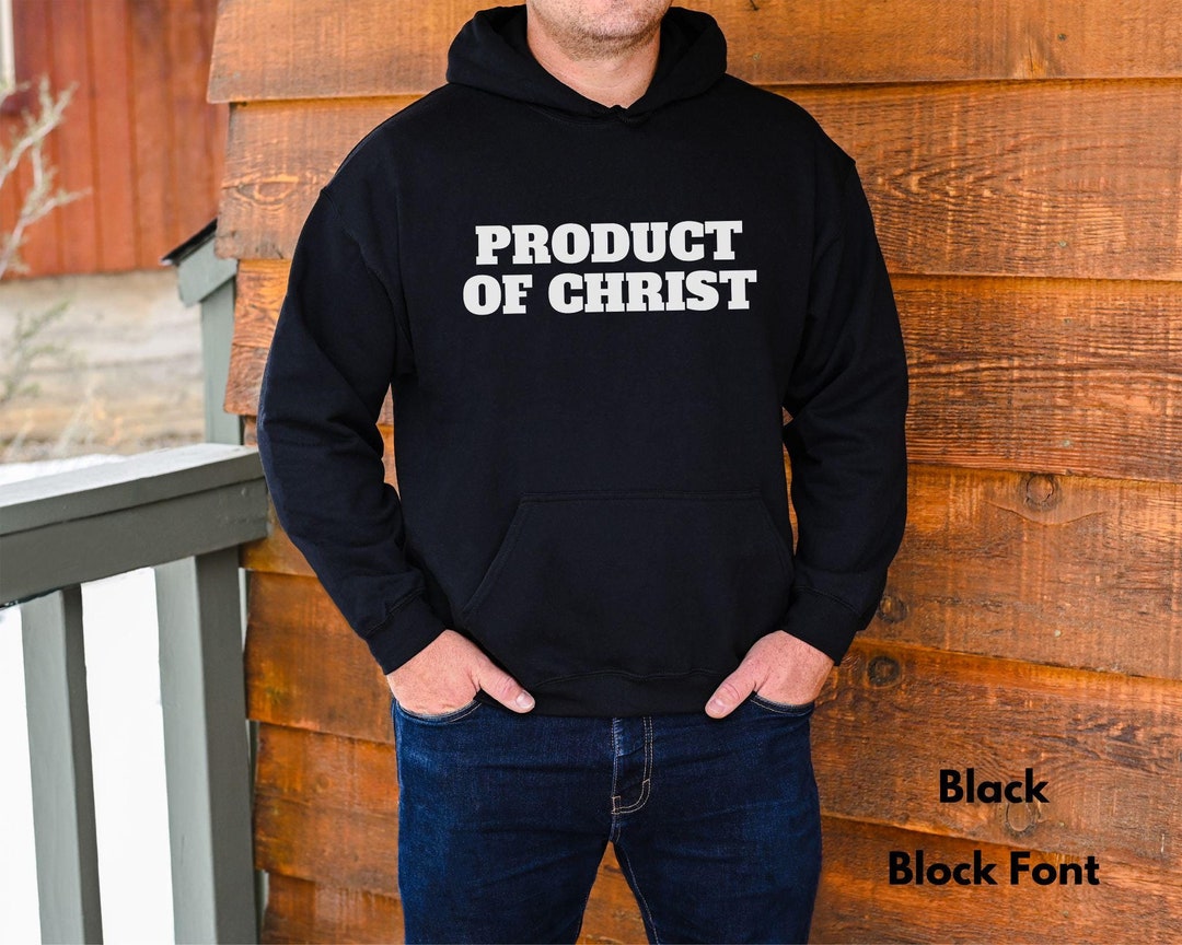 Product of Christ Hoodie With Pockets - Basketball Hoodie, Christian ...