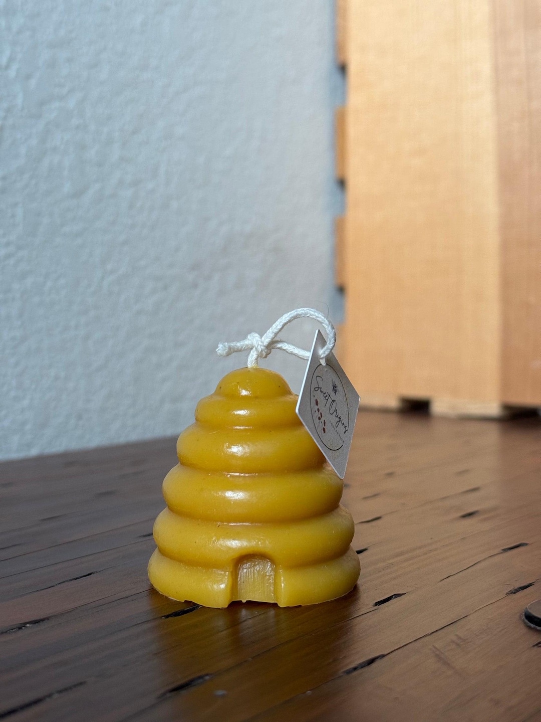 Beeswax Beehive Candle - Etsy