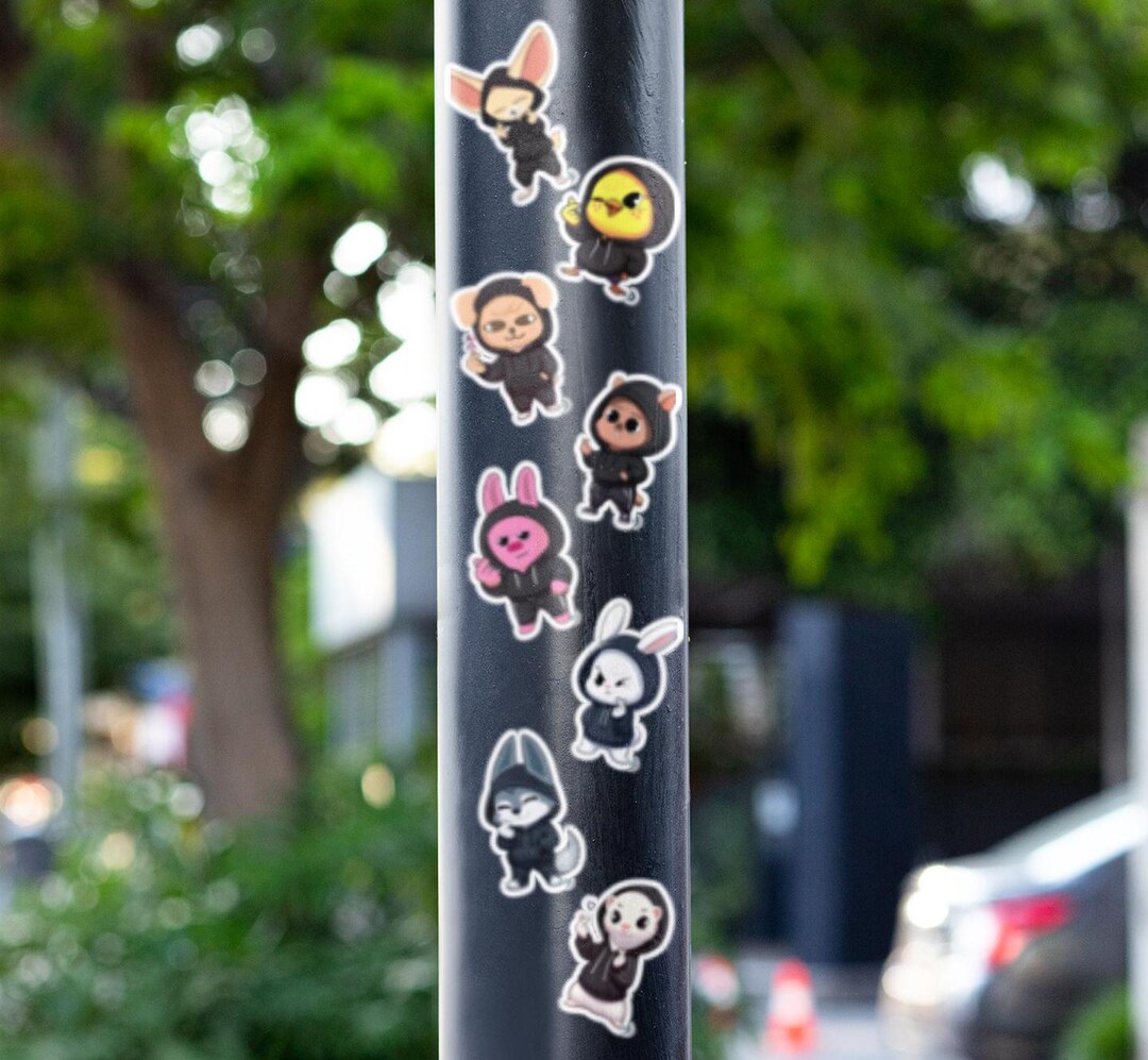 Stray Kids Stickers Vinyl Decals SKZOO Sticker Felix Bbokari Hyunjin ...
