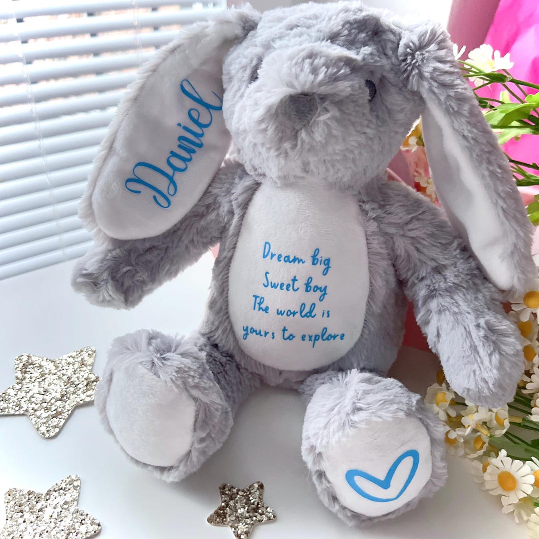 Personalised Baby Gift Bunny Rabbit Gifts for Kids Personalised Bunny ...