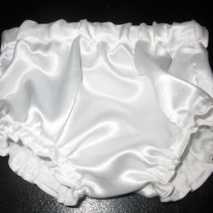 Personalized White Satin Diaper Cover Bloomers 0-3 Months Thru 24ms - Etsy