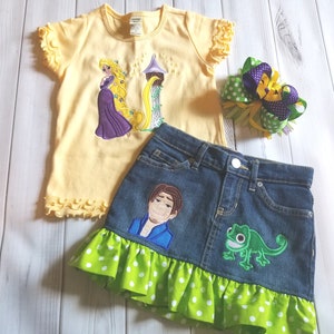 Princess Rapunzel Tangled Shirt or Tank Top and Pascal Flynn Rider ...