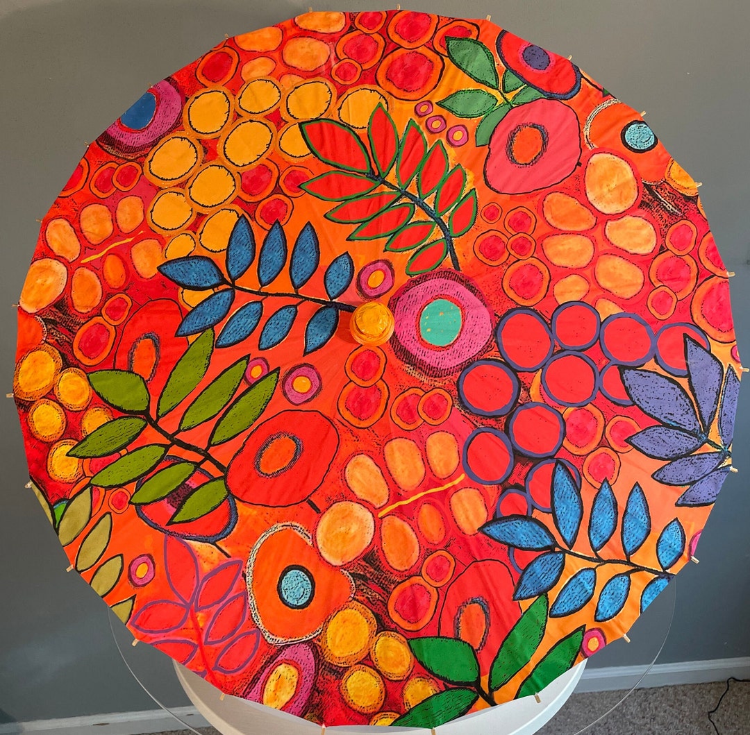 Garden Flowers Parasol - Etsy