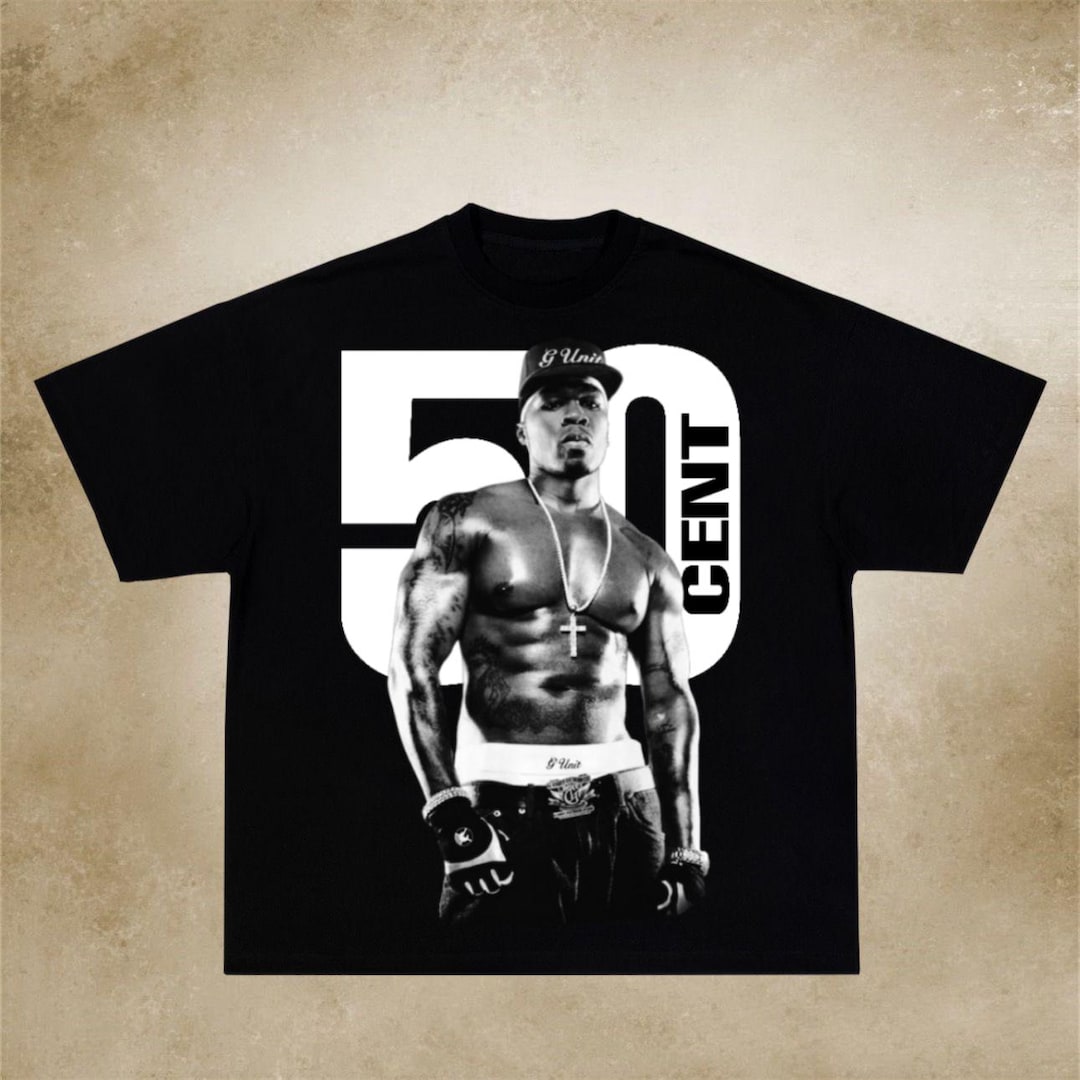 50 Cent Fan Tee, 50 Cent Shirt, 50 Cent, Iconic 50 Cent Graphic Shirt ...