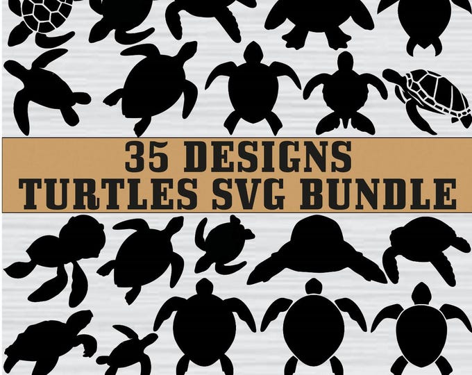 Turtle Svg Bundle, Cute Turtle Png, Sea Turtle Svg, Baby Turtle Cut ...