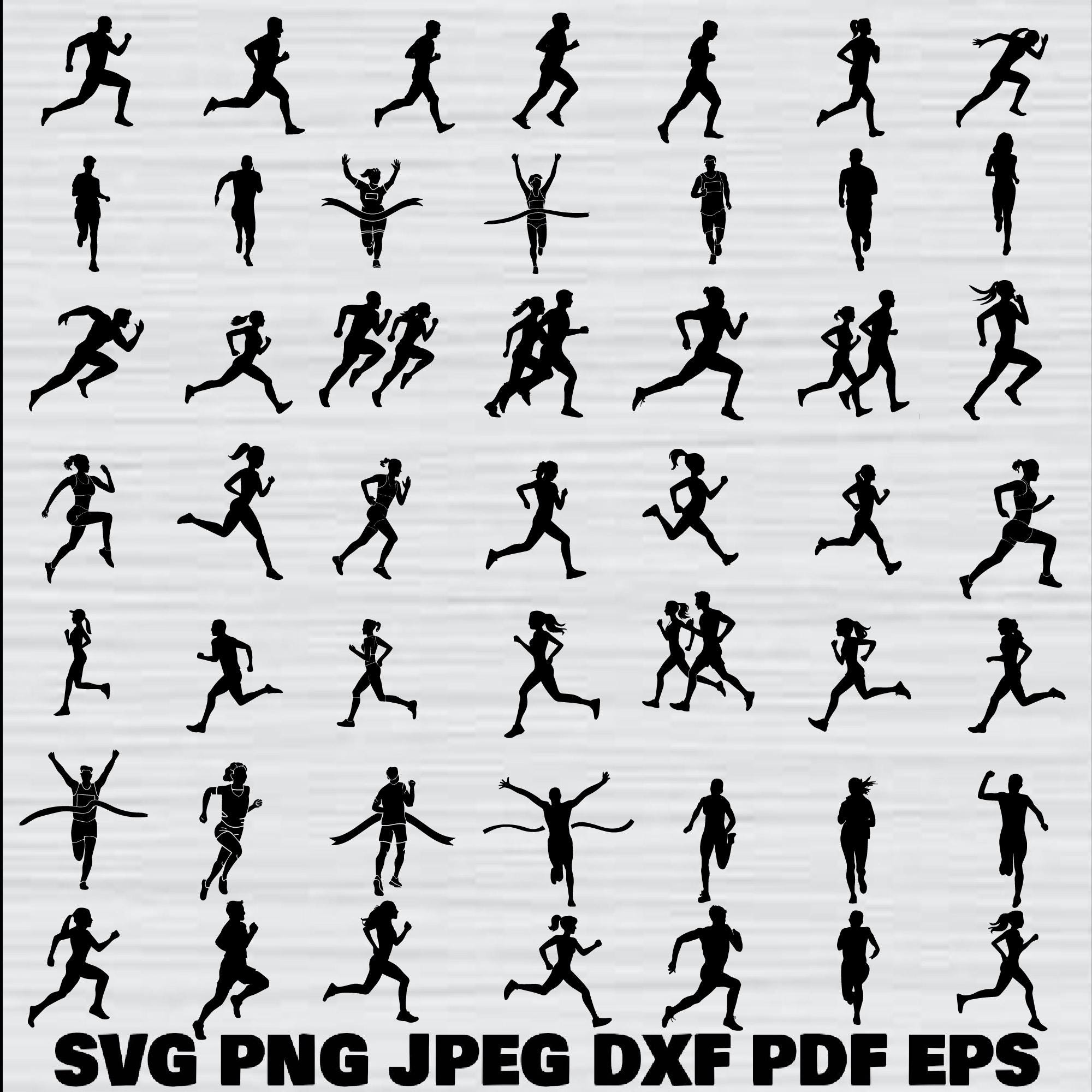 Runner Girl Stick Figure Tattoo