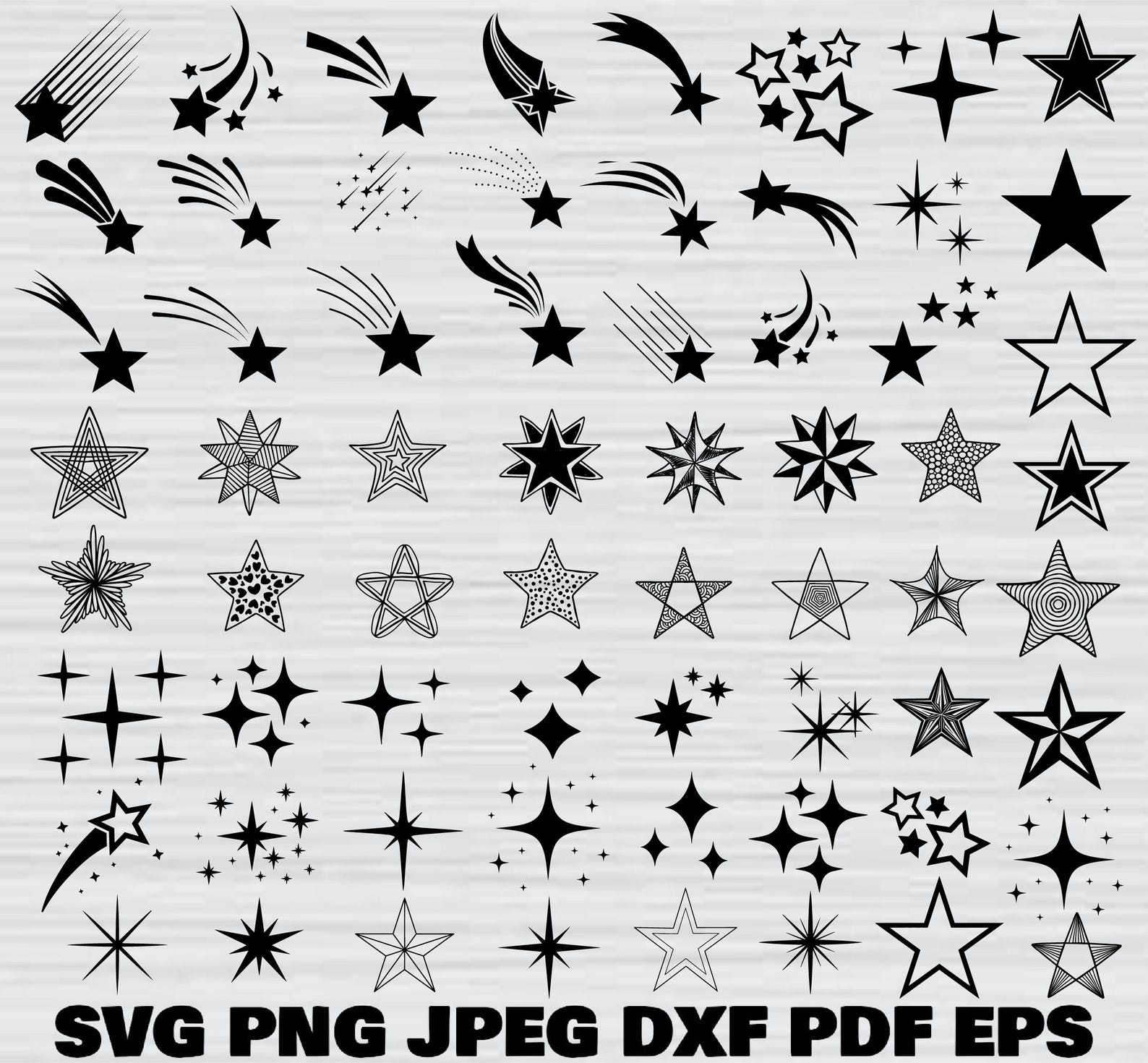Stars Svg Bundle, , Christmas Star Svg, Shinning Star Svg, Twinkle ...