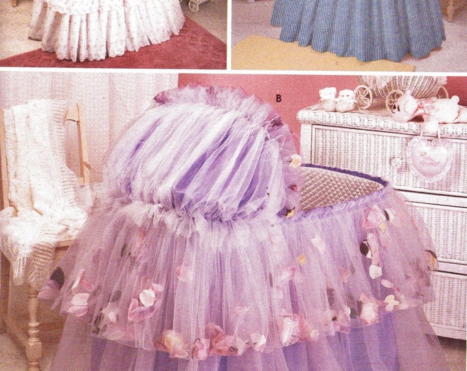 Simplicity 9145 Nursery Baby's Room BASSINET COVERS, Sheet, Liner ...