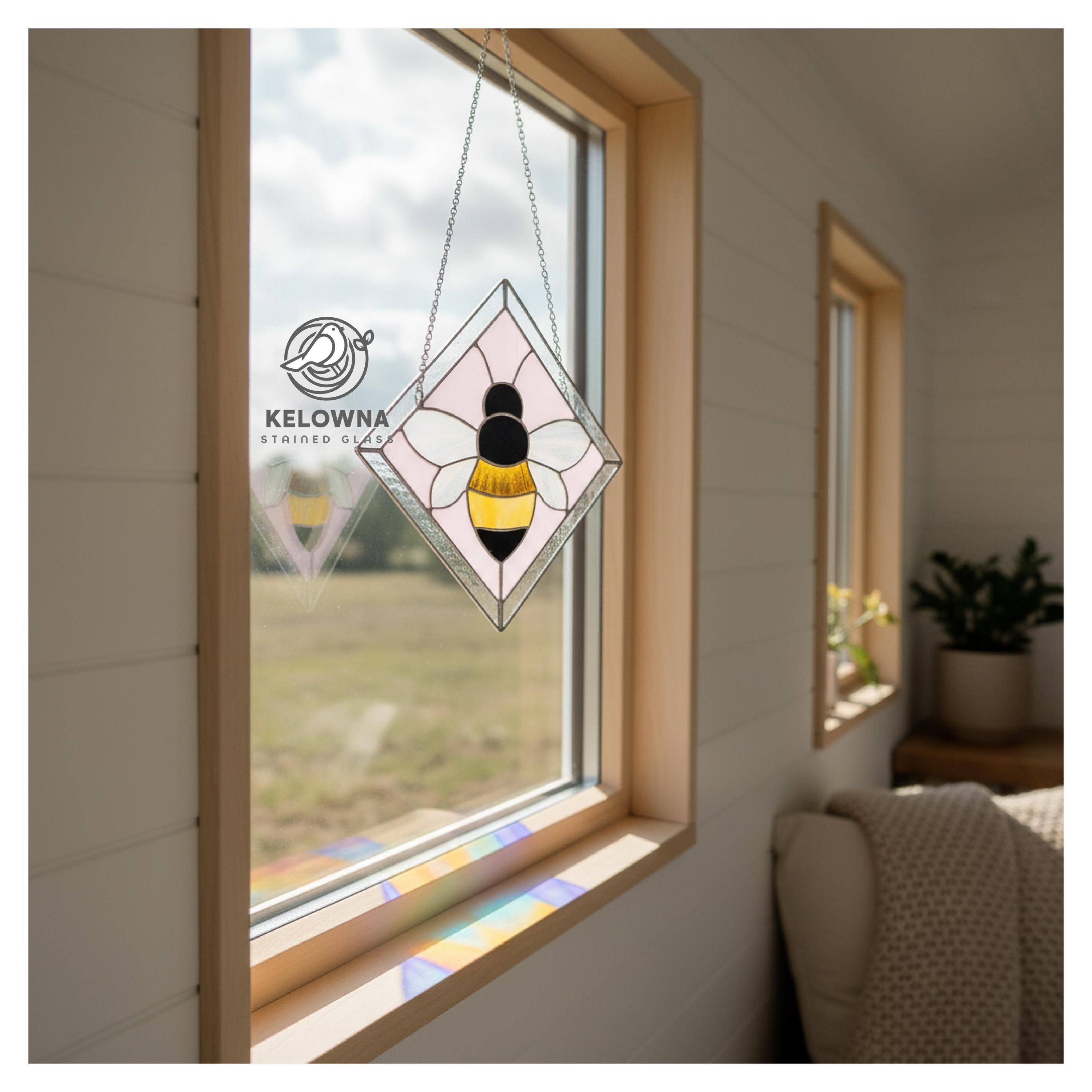Stained Glass Bumblebee Pattern Etsy 0879
