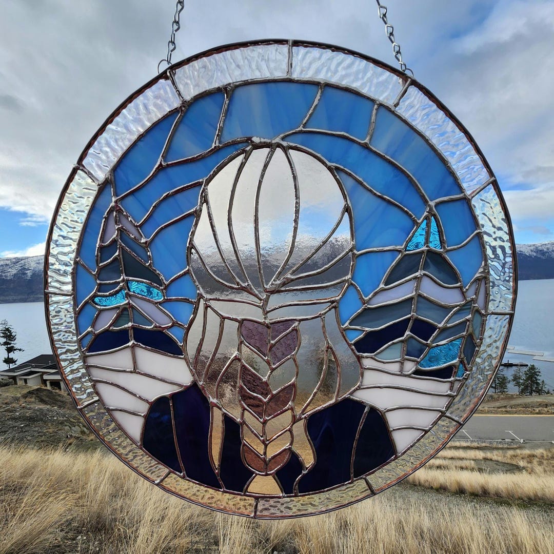 Stained Glass Pattern, Stained Glass Girl, Stained Glass Winter Pattern ...